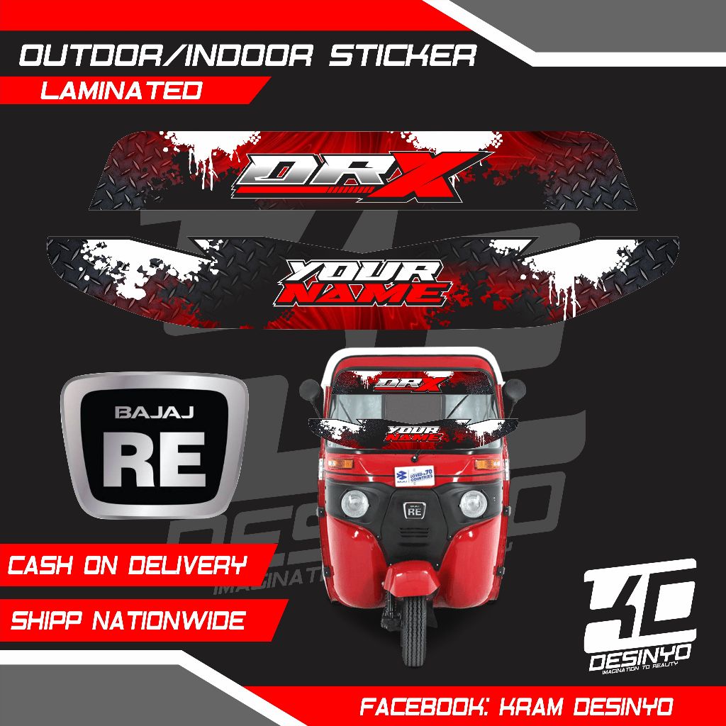 Bajaj Re Windshield sticker | Shopee Philippines