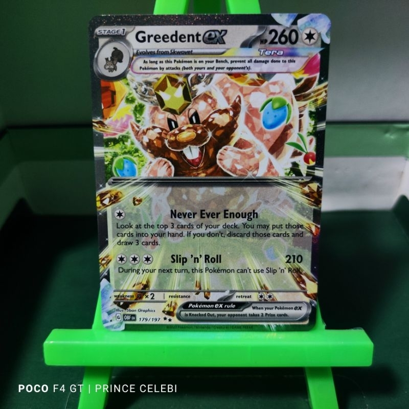 Pokemon TCG - Greedent ex | Shopee Philippines