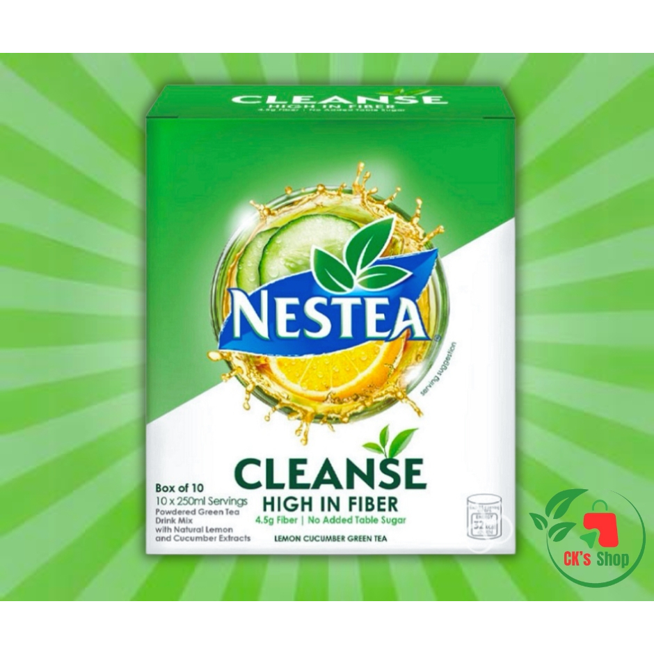 NESTEA Cleanse Lemon Cucumber Powdered Green Tea High in Fiber 250ml ...