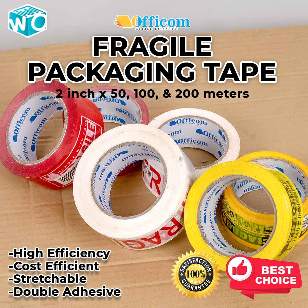 Fragile Tape 200 / 100 / 50 meters Packaging Tape Fragile Packing Tape ...