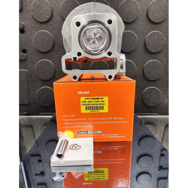 Pitsbike Cylinder Block Bore kit STEEL Beat fi 50MM k44 Standard std ...