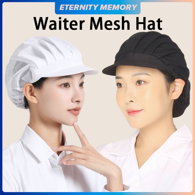 Fashion Chef Hat Canteen Work Wear Catering Hotel Kitchen Workshop Hair ...