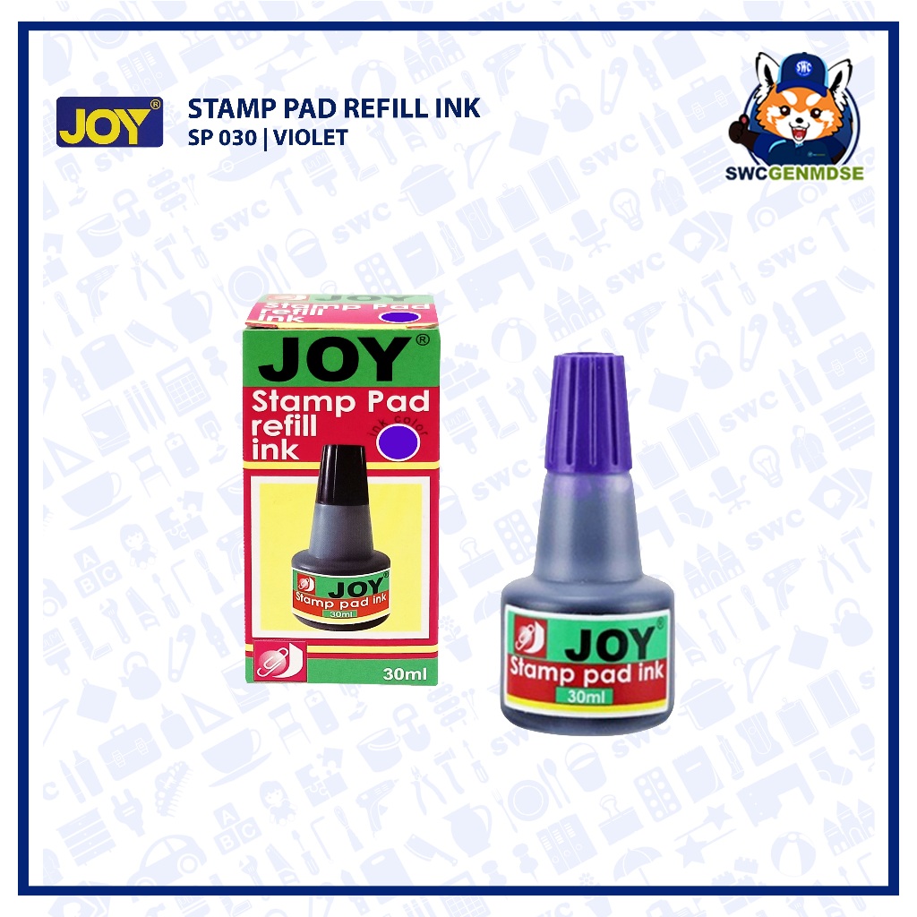 JOY Stamp Pad Refill Ink | 30 ML | SP 030 | Red, Violet, Blue, Black ...