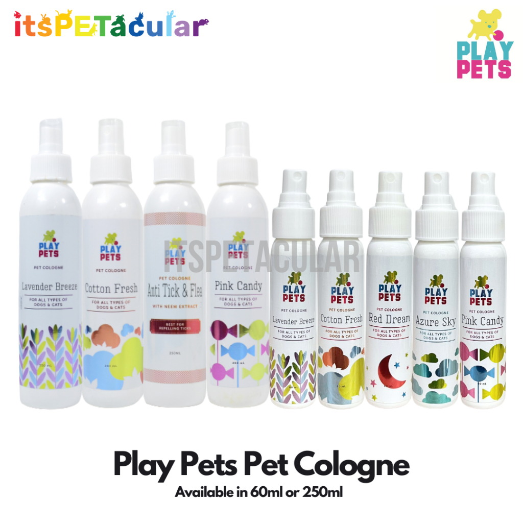 Play Pets Pet Cologne 60ml or 250ml (For Dogs and Cats) | Shopee ...