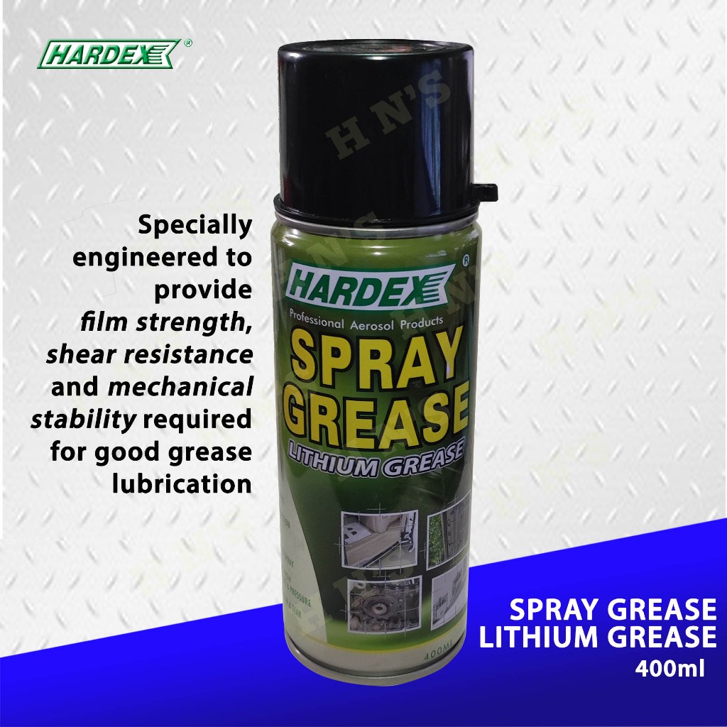 Hardex Lithium Spray Grease 400ml | Shopee Philippines