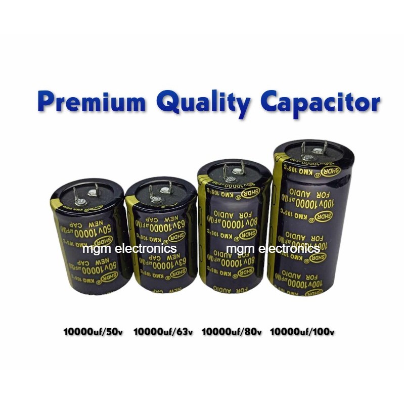 1PC. 10000uf 50V 63V 80V 100V DC Electrolytic Capacitor Heavy Duty ...