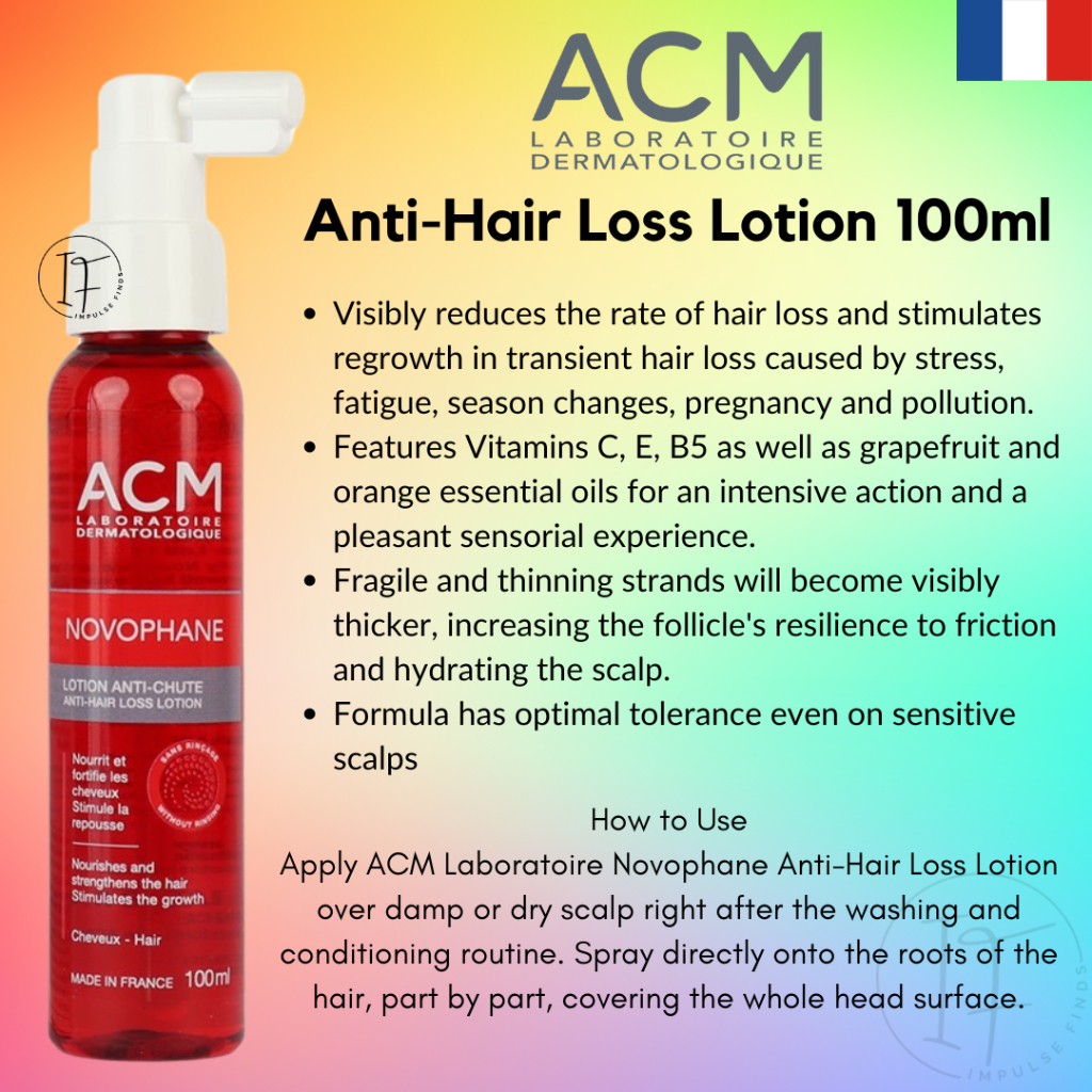 ACM Novophane Reactional Anti-Hair Loss Lotion 100ml | Shopee Philippines