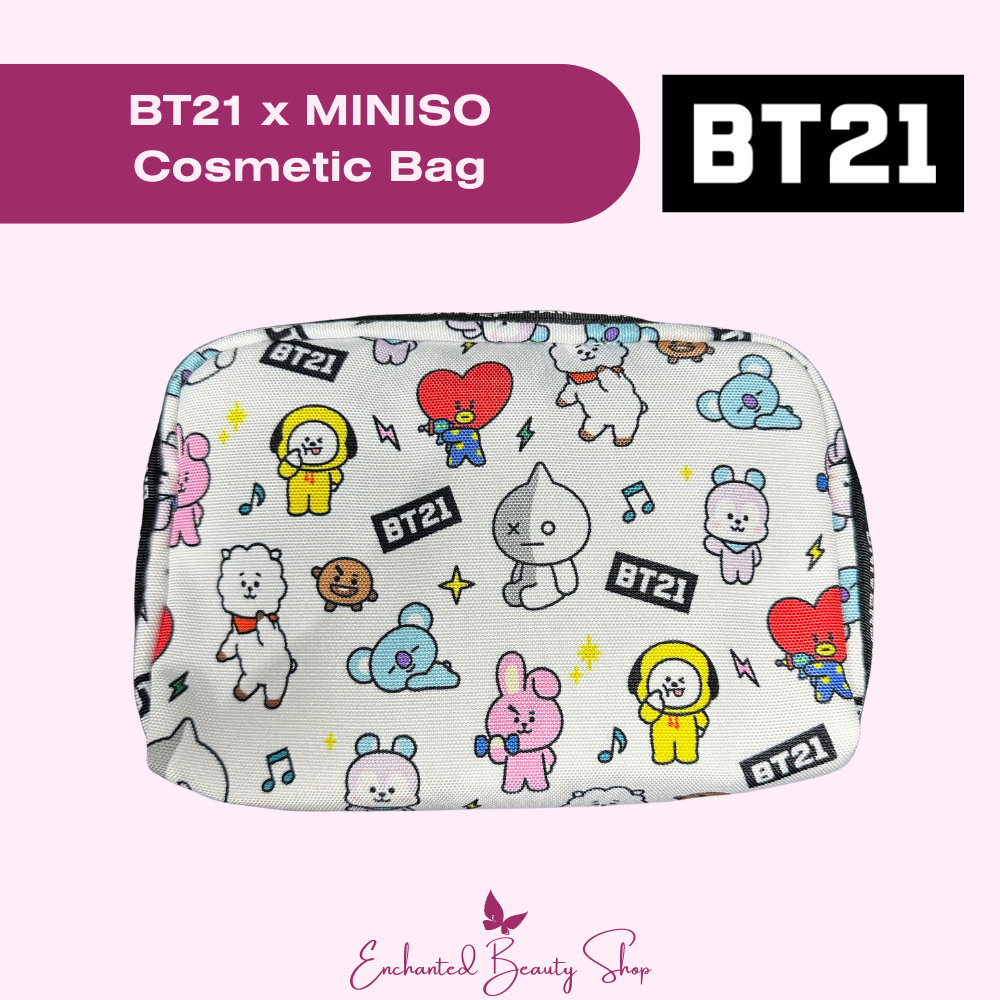 BT21 x MINISO Cosmetic Bag All Over Print | Shopee Philippines