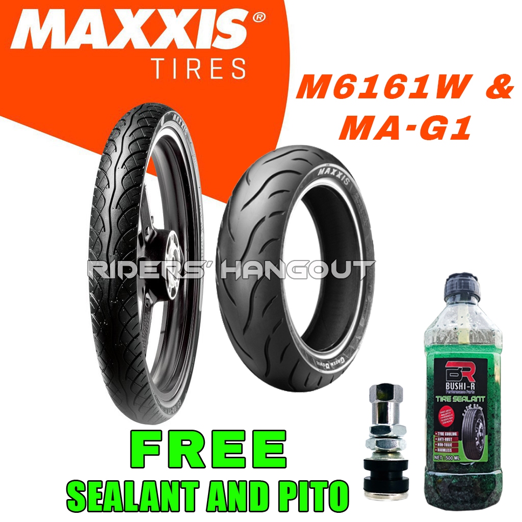 Maxxis Tire Tubeless Tire for Motorcycle FREE SEALANT AND PITO (M6161W ...