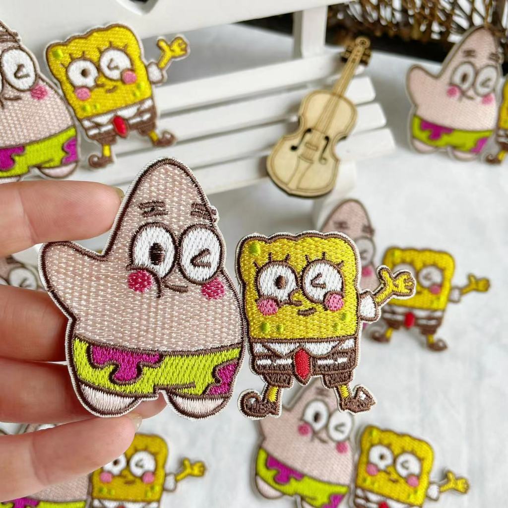 Sponge Baby Pai Daxing Embroidery Patch badge Patch DIY Embroidered ...
