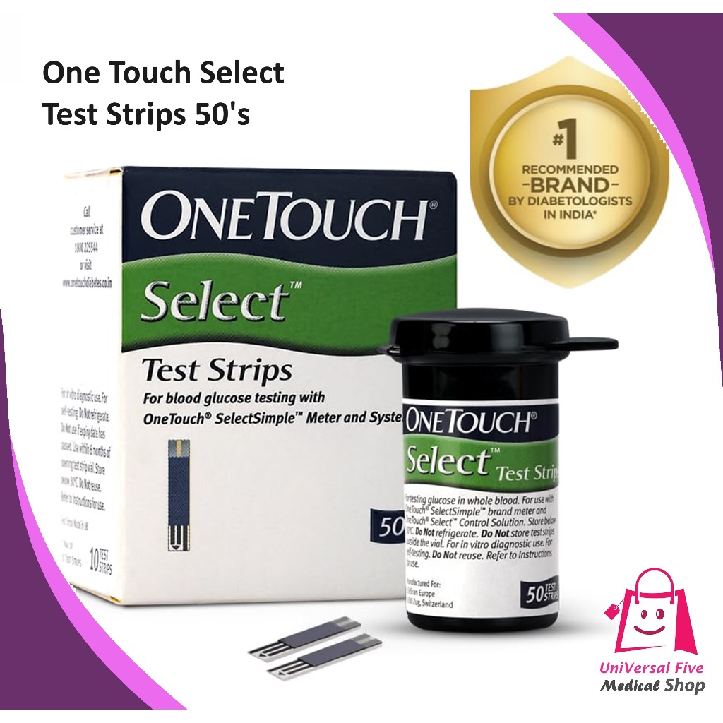 One Touch Select Test Strips 25s or 50s or One Touch Select Simple ...