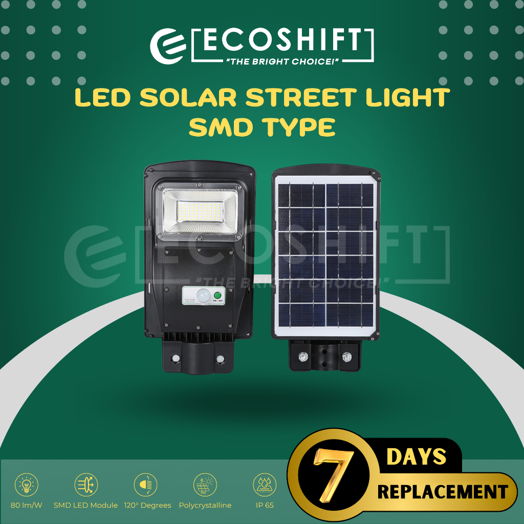 EcoShift LED Solar Street Light SMD Type 30W 60W 100W | Shopee Philippines