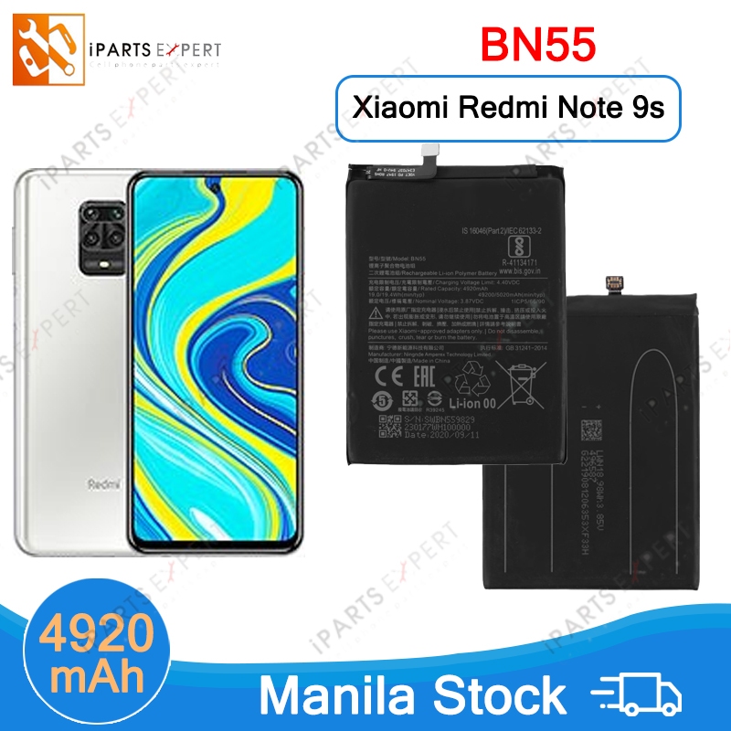 IPARTSEXPERT BN55 Battery For Xiaomi Redmi Note 9s Battery Replacement ...