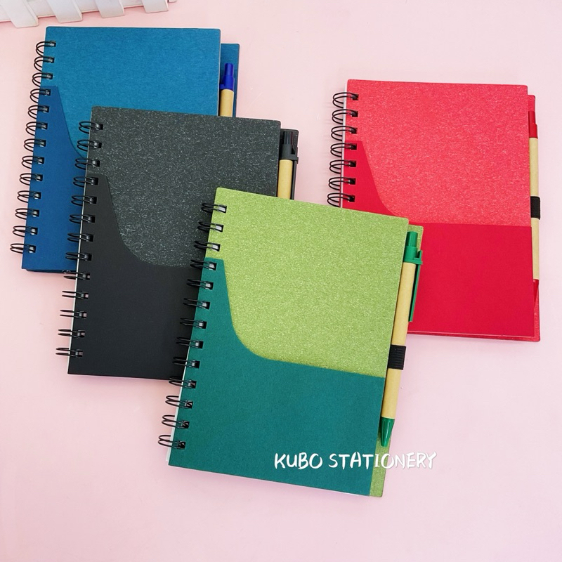 KD03 Color Notepad Coil Notebook with Ballpoint Pen Four Colors ...