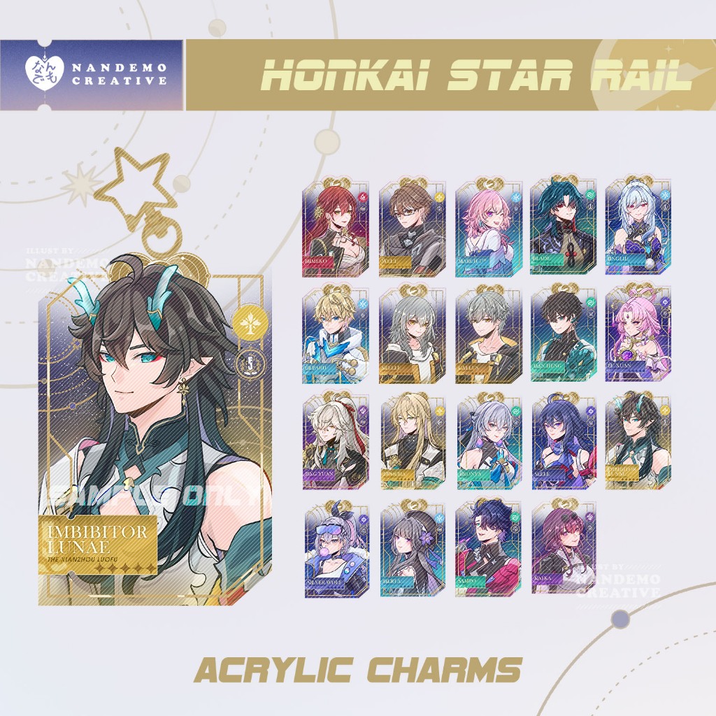 Honkai Star Rail Omamori Standee Charm Keychain | Nandemo Creative ...