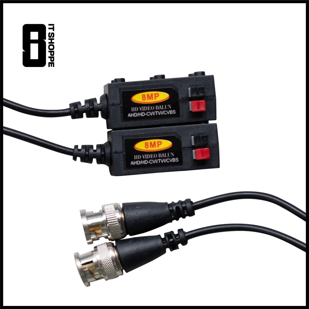 Video Balun 8mp 1080P AHD/HD-CVI/TVI/CVBS HD Video Balun Transmitter ...