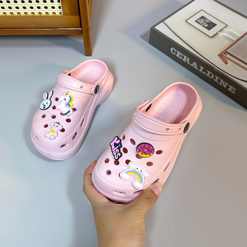 Crocs classic thick soled sandals unisex platform slippers with free ...