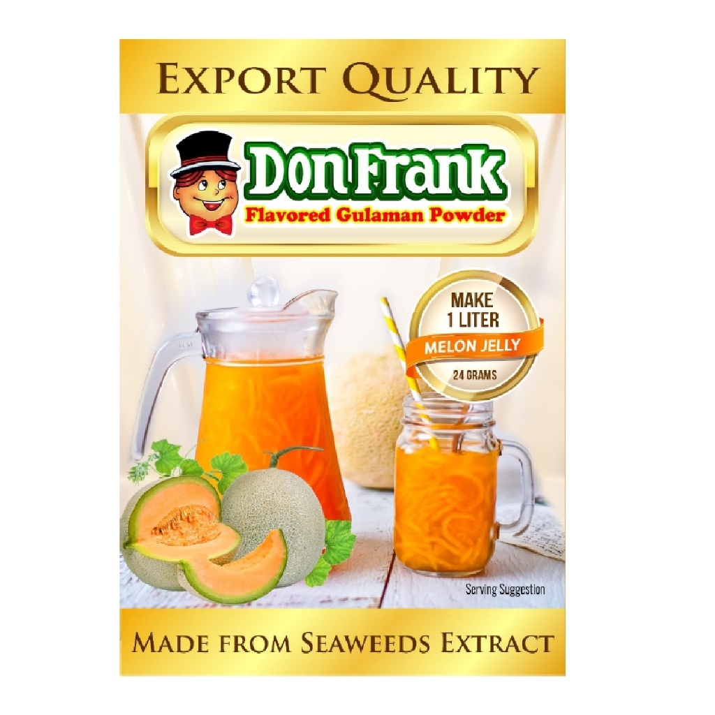 Don Frank Flavored Gulaman Powder Melon 24g | Shopee Philippines
