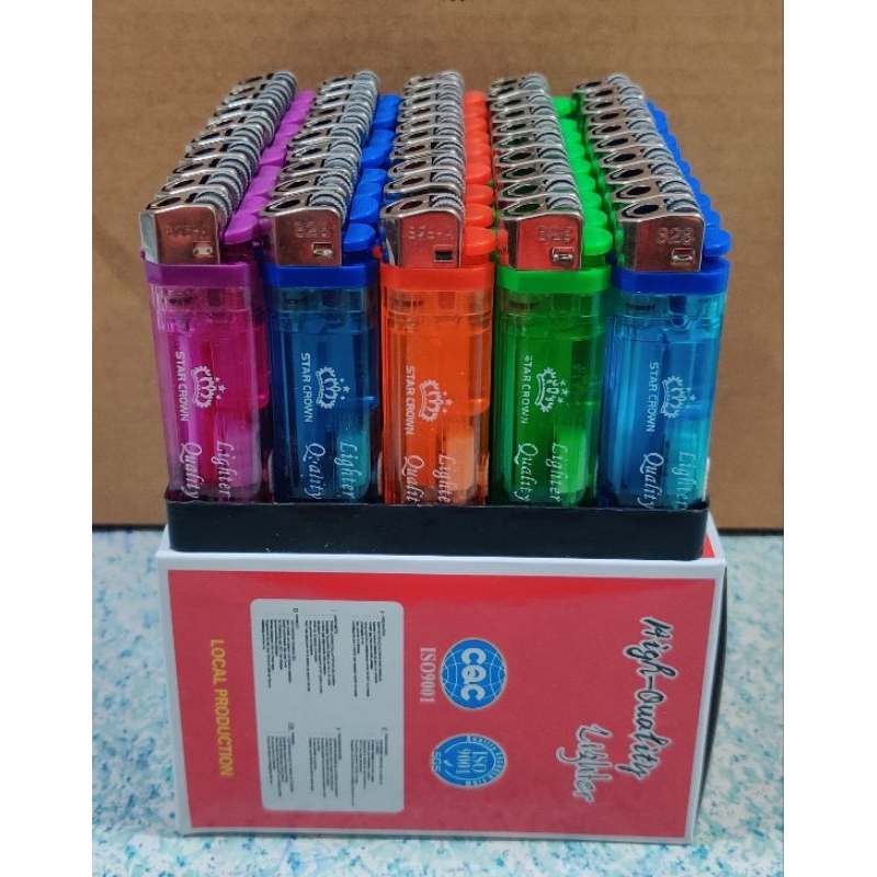 1box Lighter with Flashlight Star Crown LCC Yowant Cricket 50pcs ...