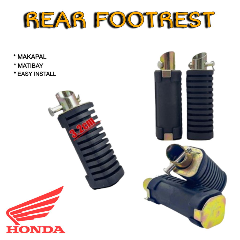 HONDA XR 150 - REAR FOOTREST FOR MOTORCYCLE GOLD CHROME MOTORCYCLE Rear ...