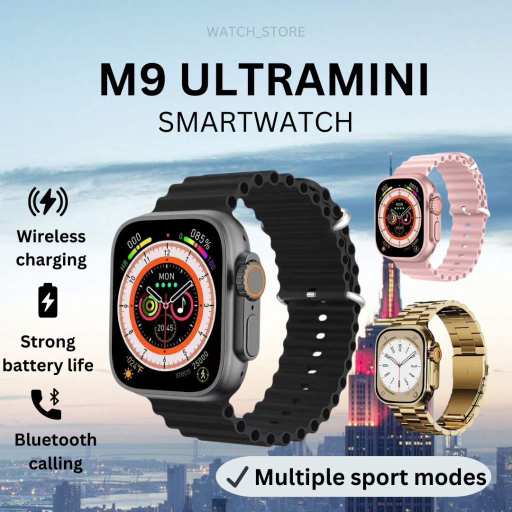 Smartwatch M9 Ultra Mini 1.7inch HD Screen Display Multi Sports Modes ...