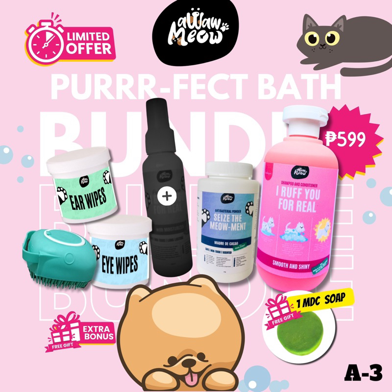 Awaw Meow's Budget Friendly Bath/Grooming Bundle for Dogs and Cats ...