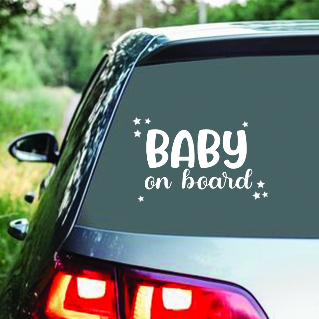 Car Sticker/Decal / Kids or Baby on board Car Sticker/ Design by SKT ...
