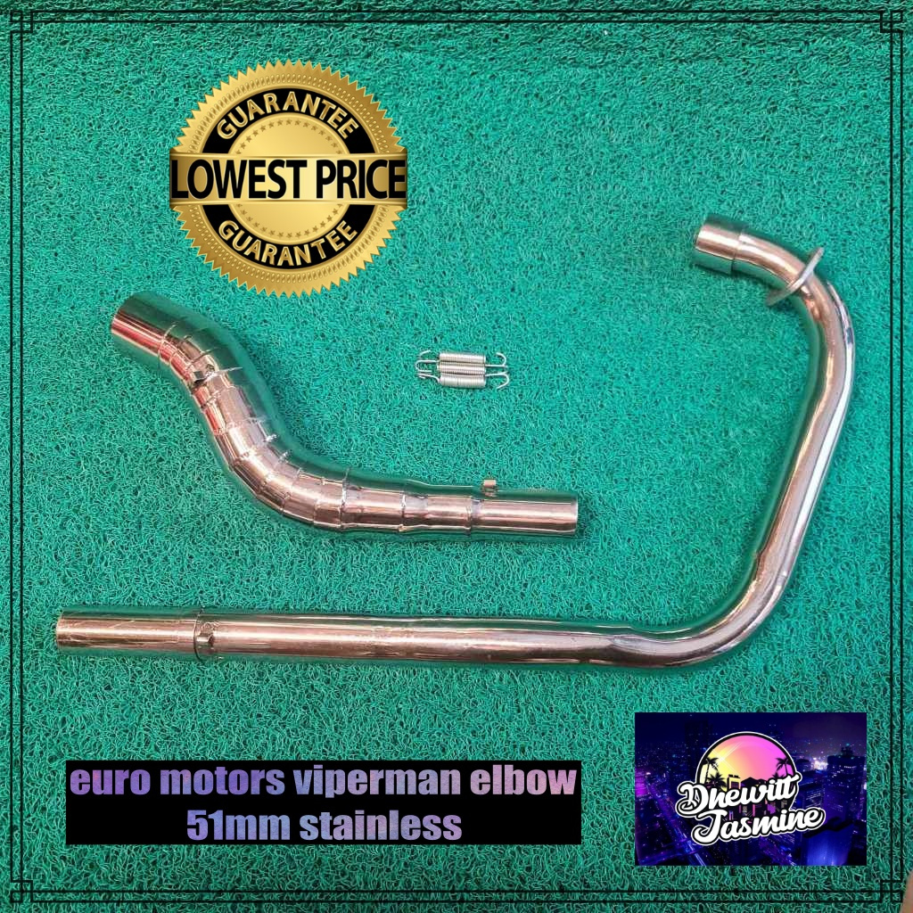 euro motors viperman elbow 51mm stainless | Shopee Philippines