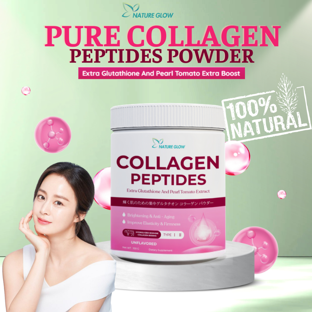 Nature Glow Collagen Peptides Powder Whitening Joint Supplement Beauty ...