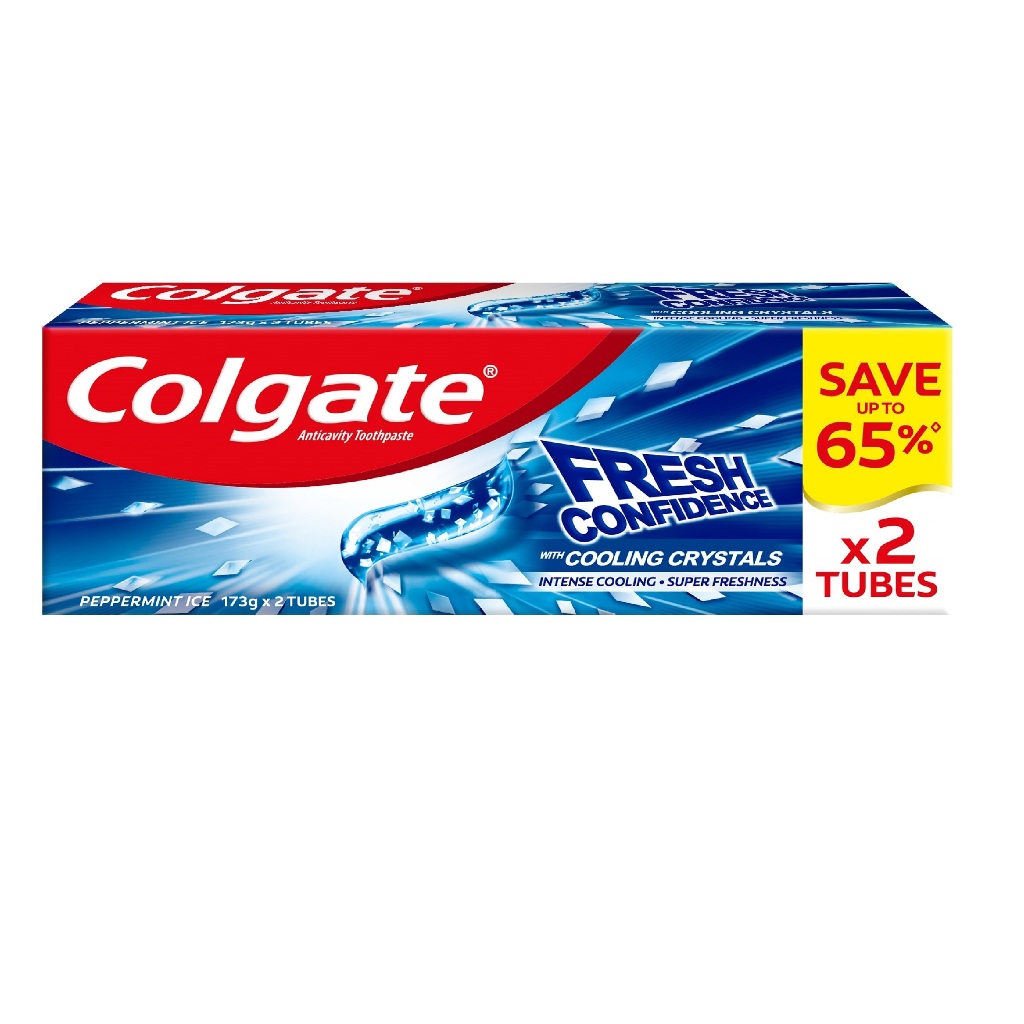 Colgate Toothpaste Peppermint Ice With Cooling Crystals Twin Pack 2 ...