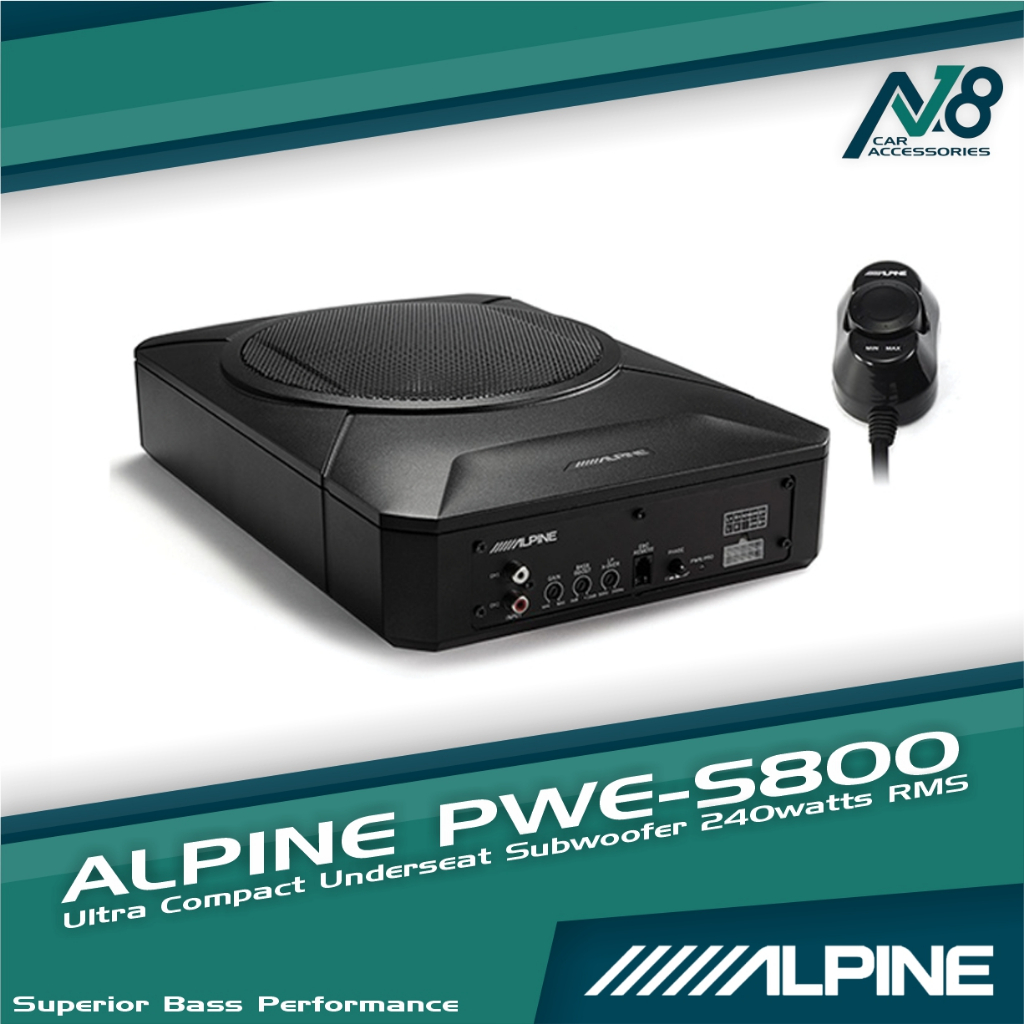 Alpine PWE-S800 Ultra Compact Underseat Subwoofer Genuine | Shopee Philippines