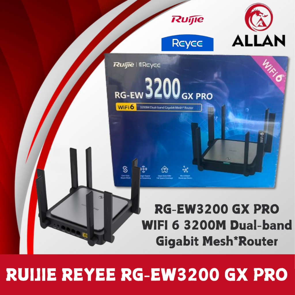 RUIJIE REYEE RG-EW3200GX PRO 3200M Wi-Fi 6 Dual-band Gigabit Mesh ...
