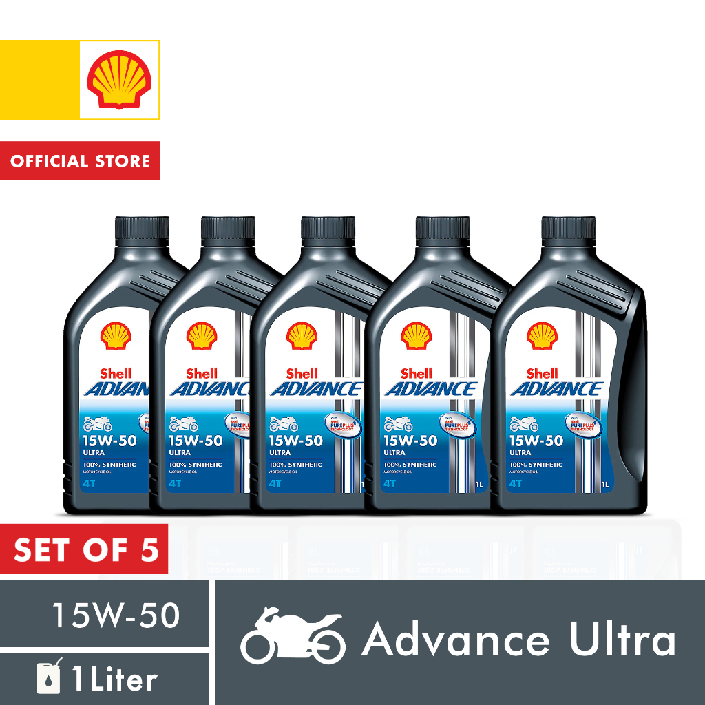 Shell Advance Ultra 15W-50 1L set of 5 promo | Shopee Philippines