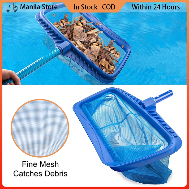 Heavy Duty Pool Skimmer Leaf Rake Net Fine Mesh For Swimming Pool Fish ...