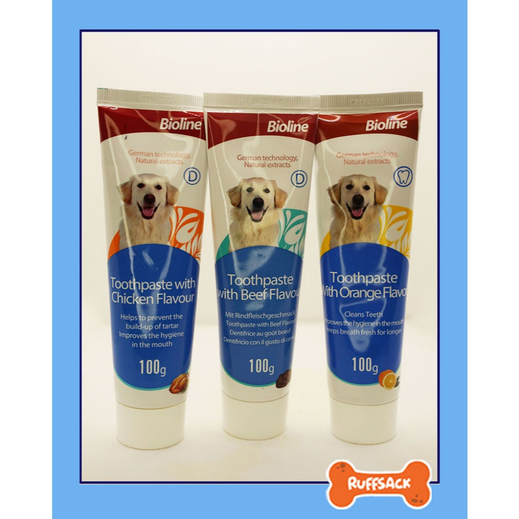 Bioline Flavored Toothpaste | Beef, Chicken, Orange | 100g | Shopee ...