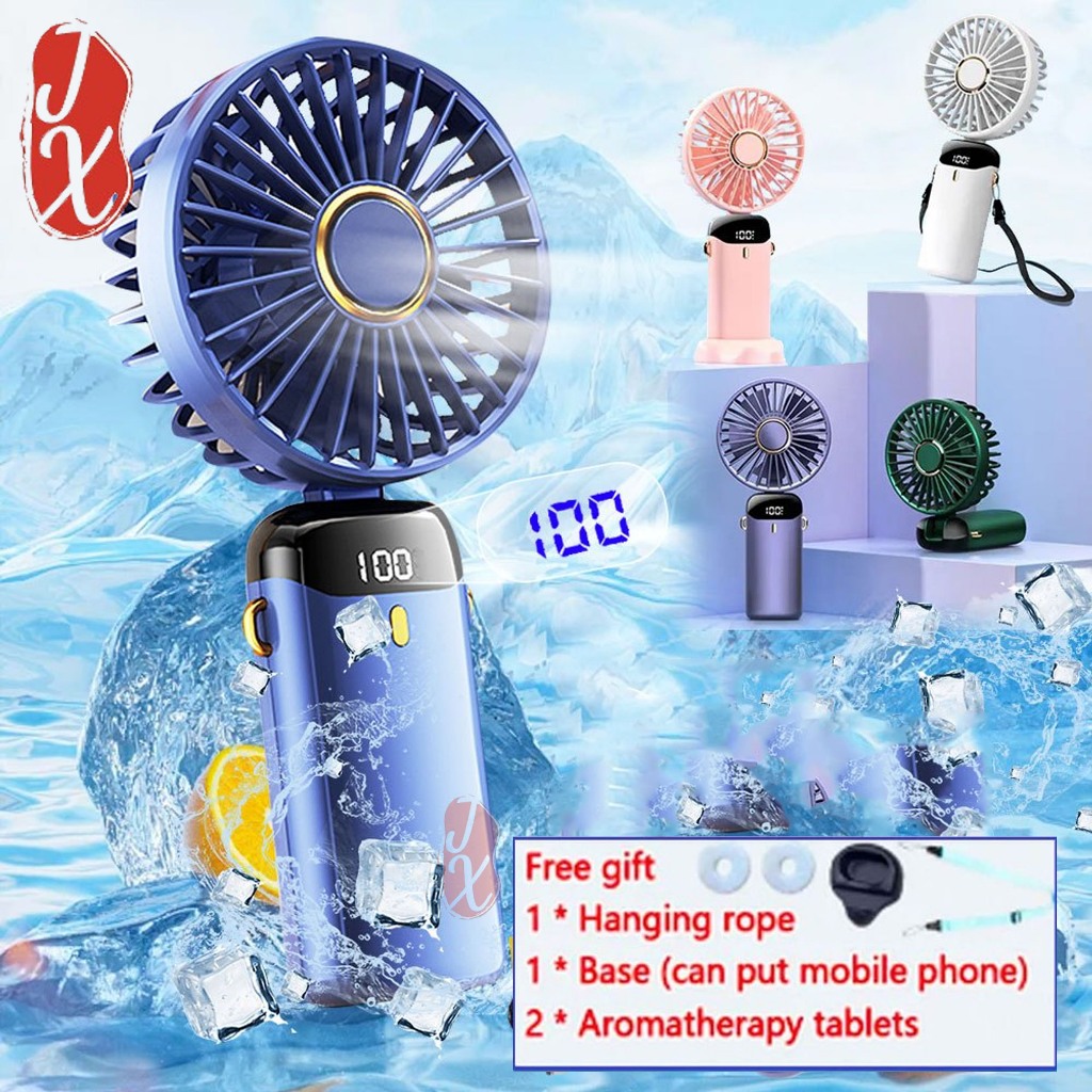 mini fan 6000mah 12000mah Portable Handheld Cooling Fan USB Charging ...