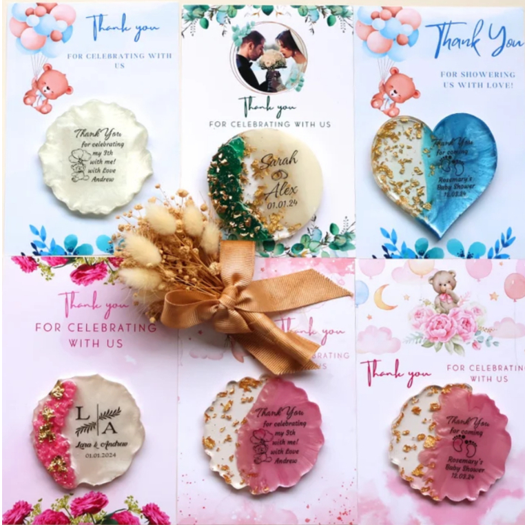 Custom Resin Ref Magnet w/ Custom Sleeves for WEDDING / DEBUT ...