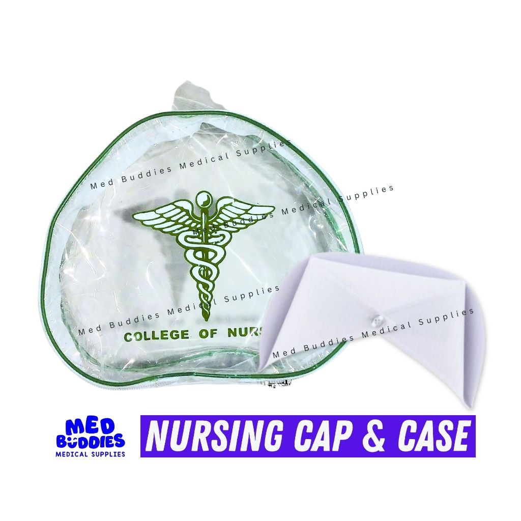 Nurse Cap with Case | Ordinary White Nursing Caps Set | Plastic Cap ...