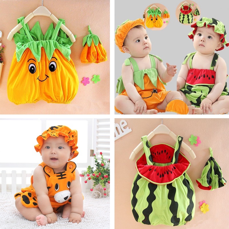 Fart clothes Baby one-piece dress summer boy baby jumpsuit 3-6-12 month ...