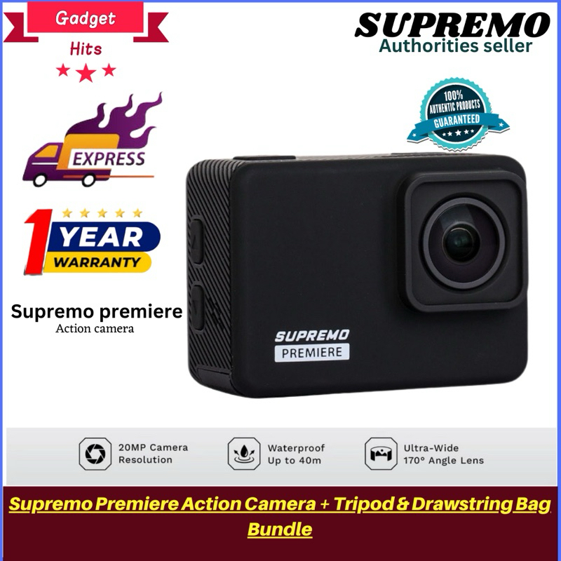 GADGETHITS OFFICIAL Supremo Premiere Action Camera | Shopee Philippines