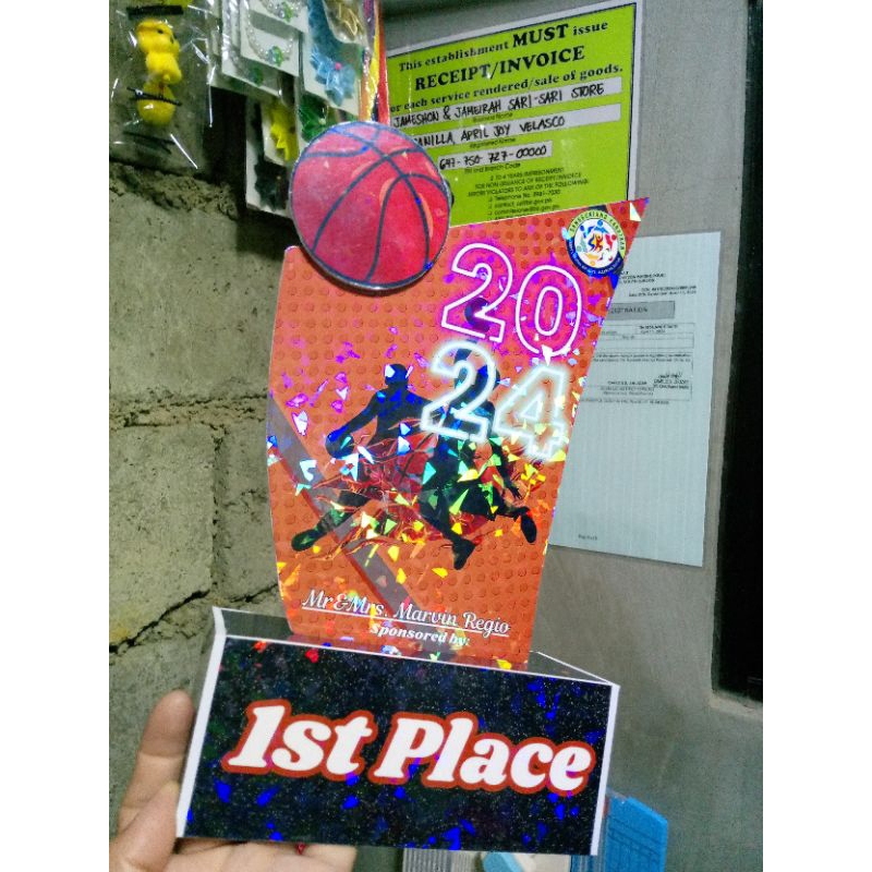 SINTRA PLAQUE / SINTRA TROPHY FOR BASKETBALL | Shopee Philippines