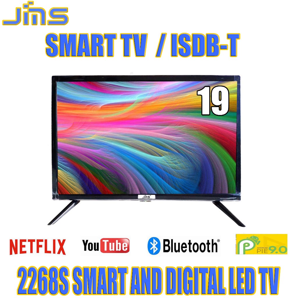 JMS 2268S SMART TV DIGITAL ISDB-T WITH BLUETOOTH LED TV 19 INCH SCREEN 2268S SMART | Shopee ...