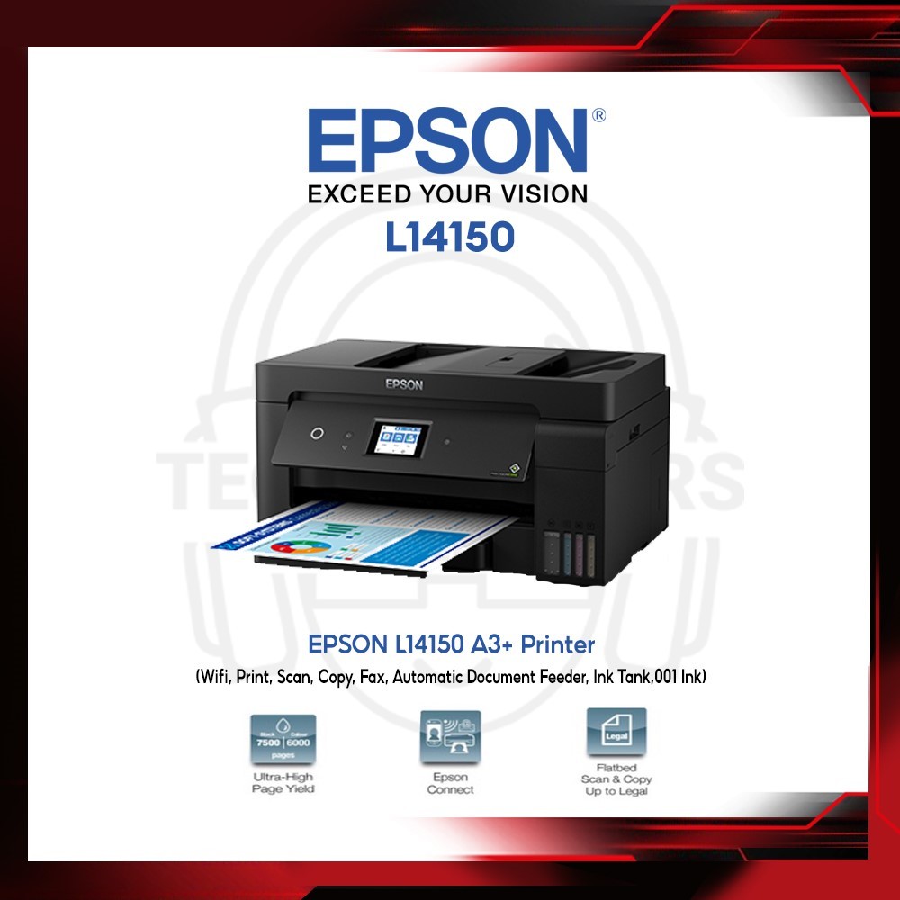 Epson L14150 A3+ Printer (Wifi, Print, Scan, Copy, Fax, Automatic ...