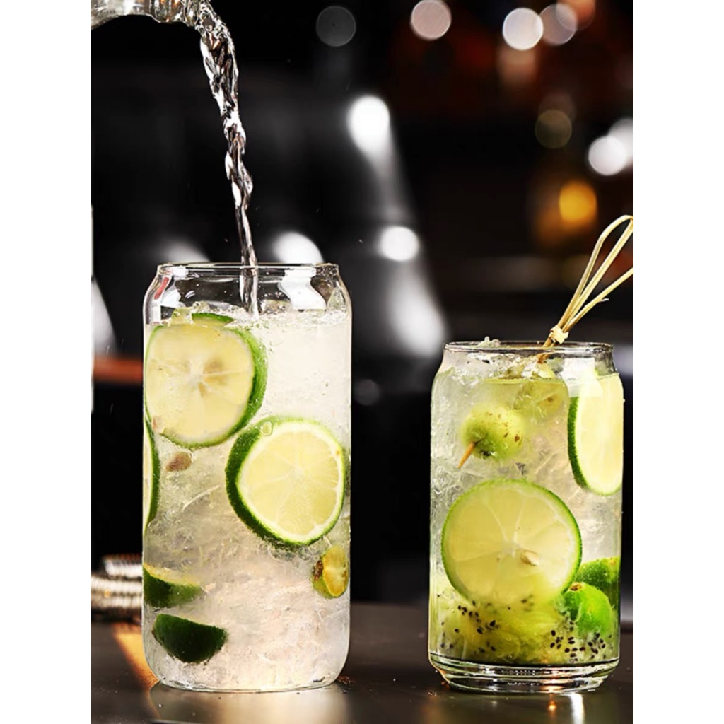 MK GLASS Coca Cola Can Style Nordic glass milk juice glass cup | Shopee ...
