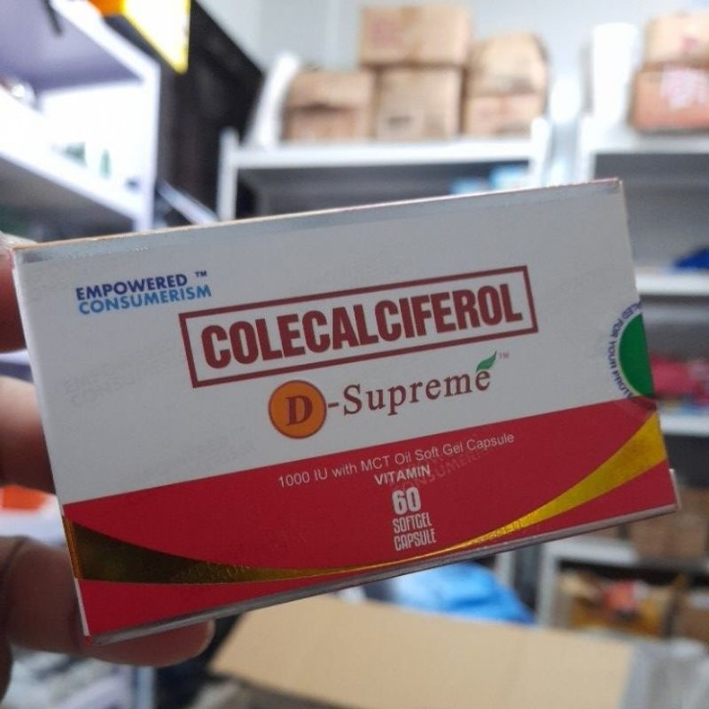 COLECALCIFEROL D-Supreme 60s Softgel Capsule Vitamin D | Shopee Philippines