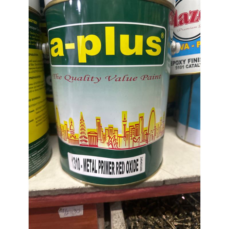 Metal primer red oxide gallon | Shopee Philippines