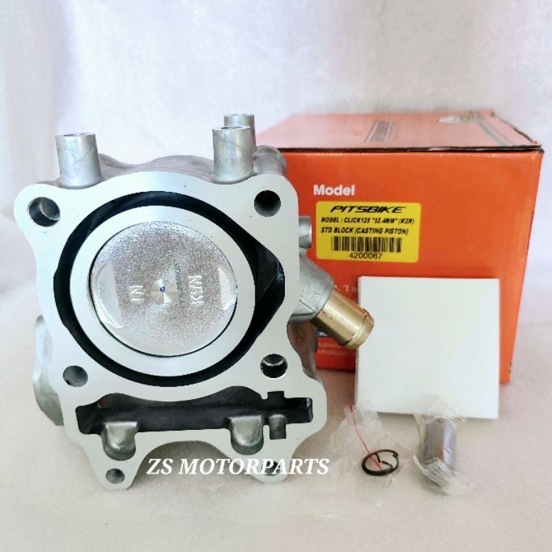 Pitsbike STD BLOCK ( Casting Piston) CLICK 125 " 52.4mm/58mm/59mm(KZR ...