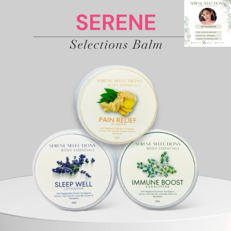 SERENE SELECTIONS RELIEF BALM 55G | Shopee Philippines