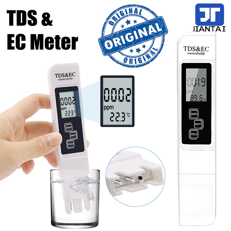 3 in 1 digital LCD water purity TDS EC PPM Water Quality Meter Tester ...
