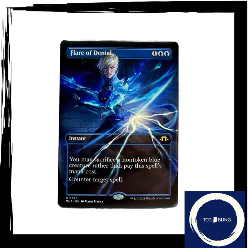 Flare of Denial MTG - MH3 (Borderless) | Shopee Philippines